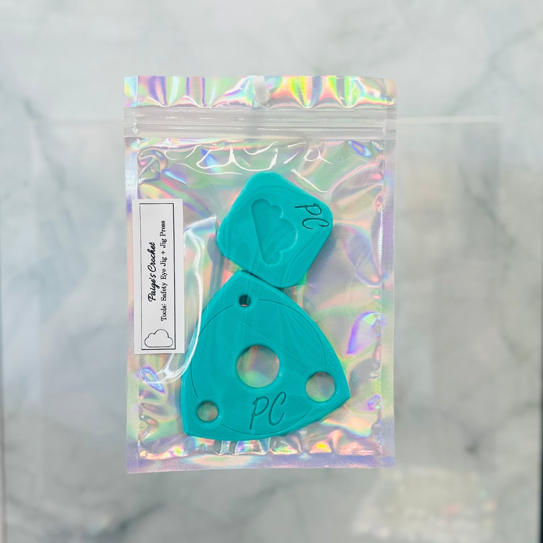Safety Eye jig - Teal – Paige's Crochet