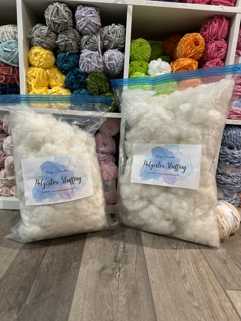 100% PET Recycled Poly toy Stuffing – Paige's Crochet