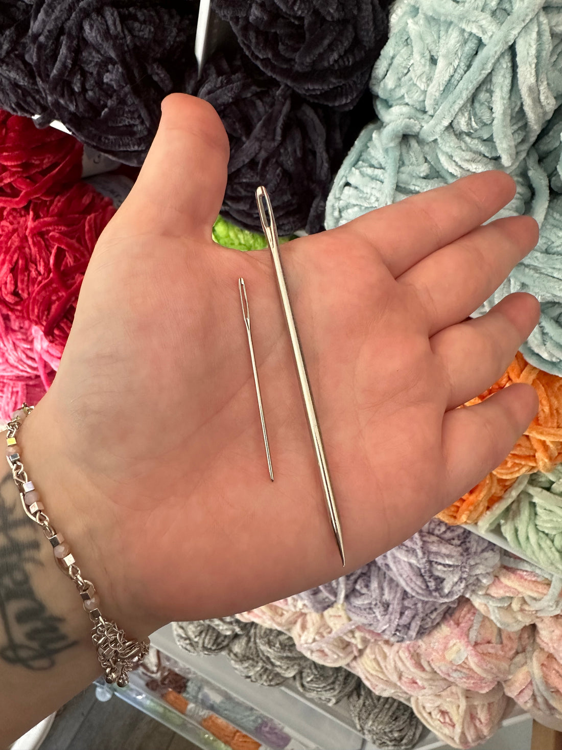 Extra large, 10cm long darning / sewing needle - 3pk – Paige's Crochet